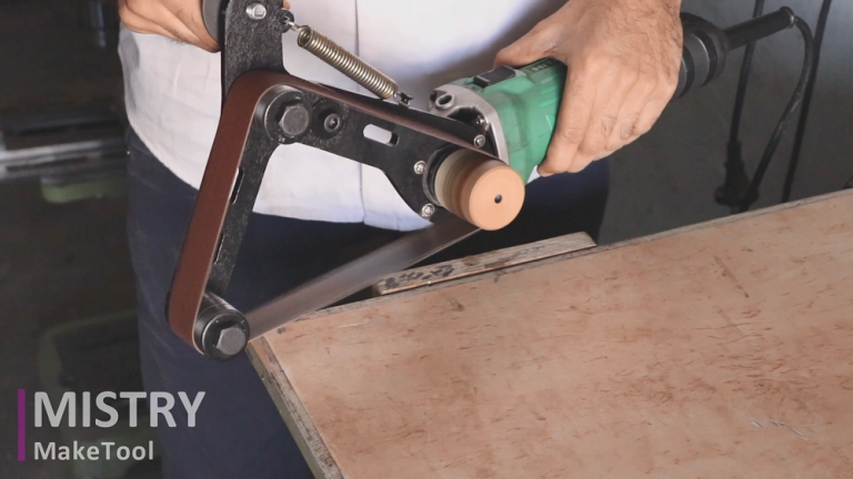 Angle Grinder Belt Sander Attachment For Pipe